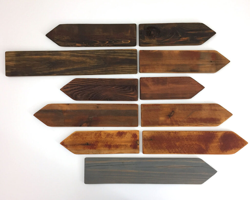 Stained Blank Rustic Wood Signs for the DIYer